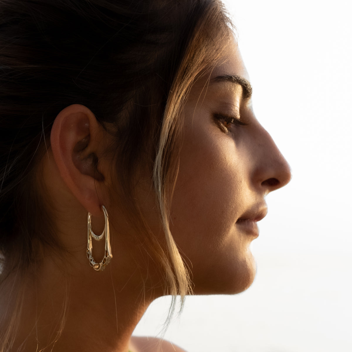 Of Sky & Sea Hoops – Sunlit – ELLE IRWIN
