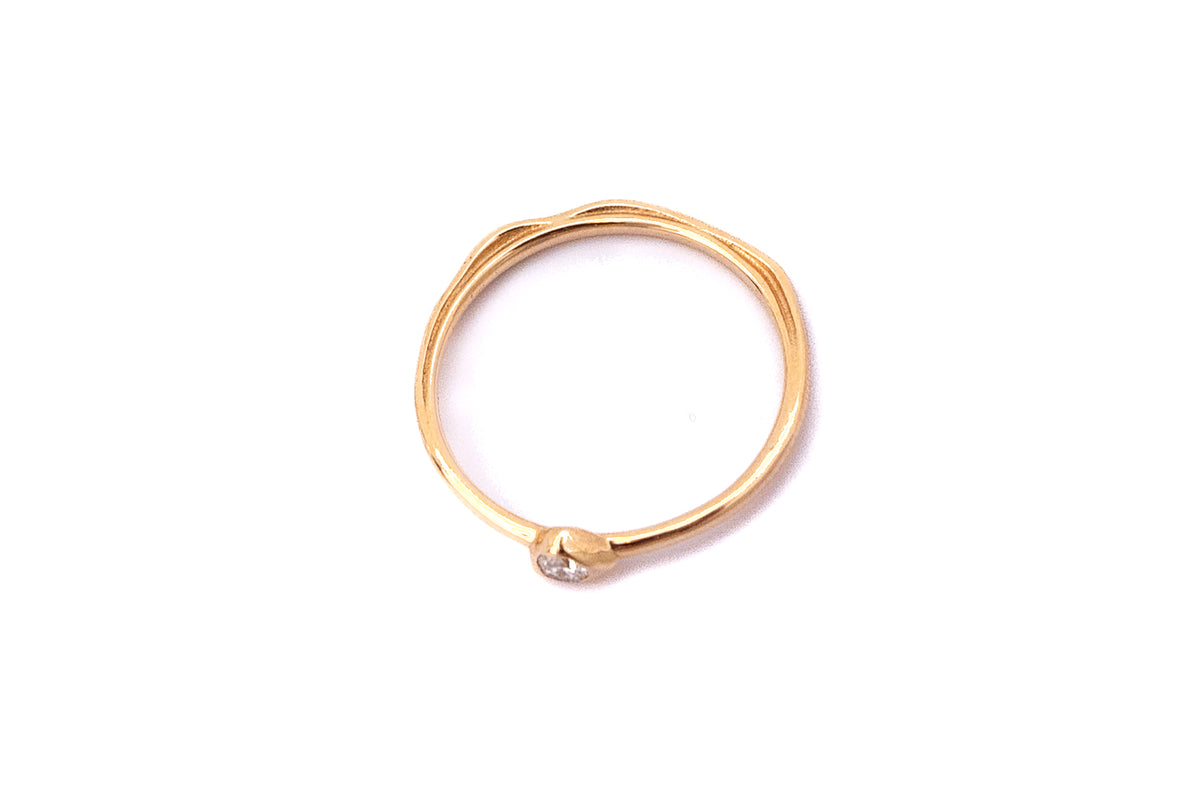 Waterline Diamond Ring – ELLE IRWIN